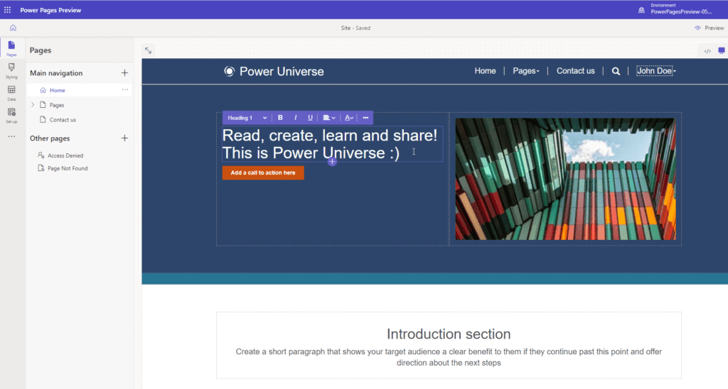 Introducing Power Pages | Tutorial | Power Platform Universe