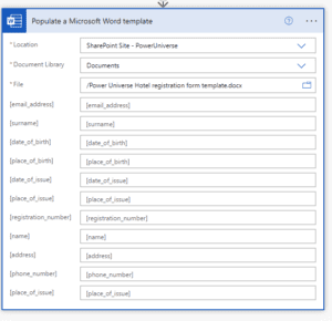 Generate document from template via Power Automate | Power Platform ...