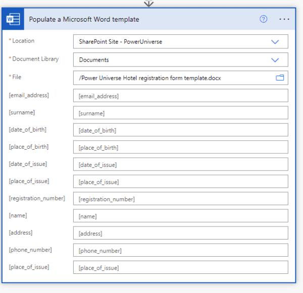 Generate Document From Template Via Power Automate Power Platform Universe