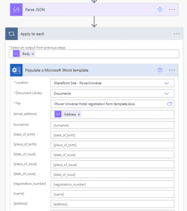 Generate document from template via Power Automate | Power Platform ...