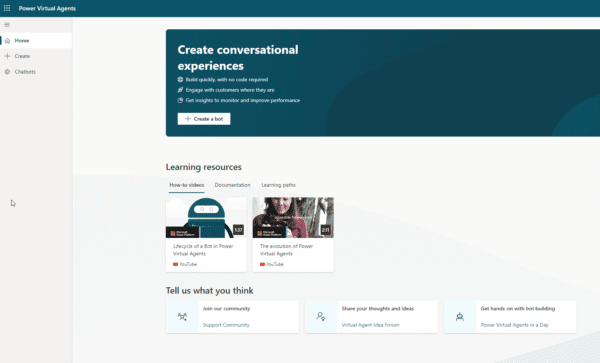 Create a chatbot with Power Virtual Agents | Power Platform Universe