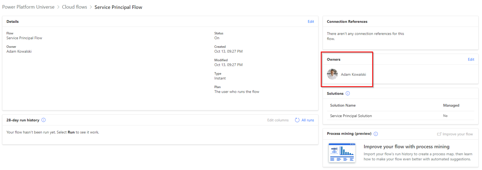 Own And Run Power Automate Flows With Service Principal Power Platform Universe